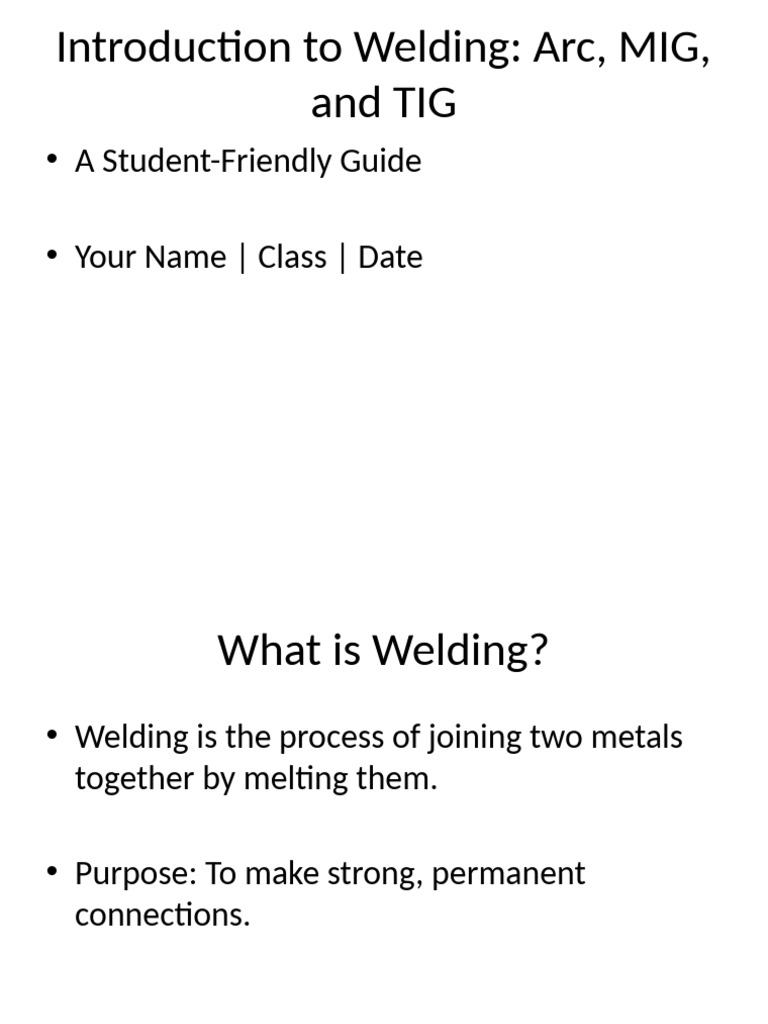 Welding Presentation | PDF