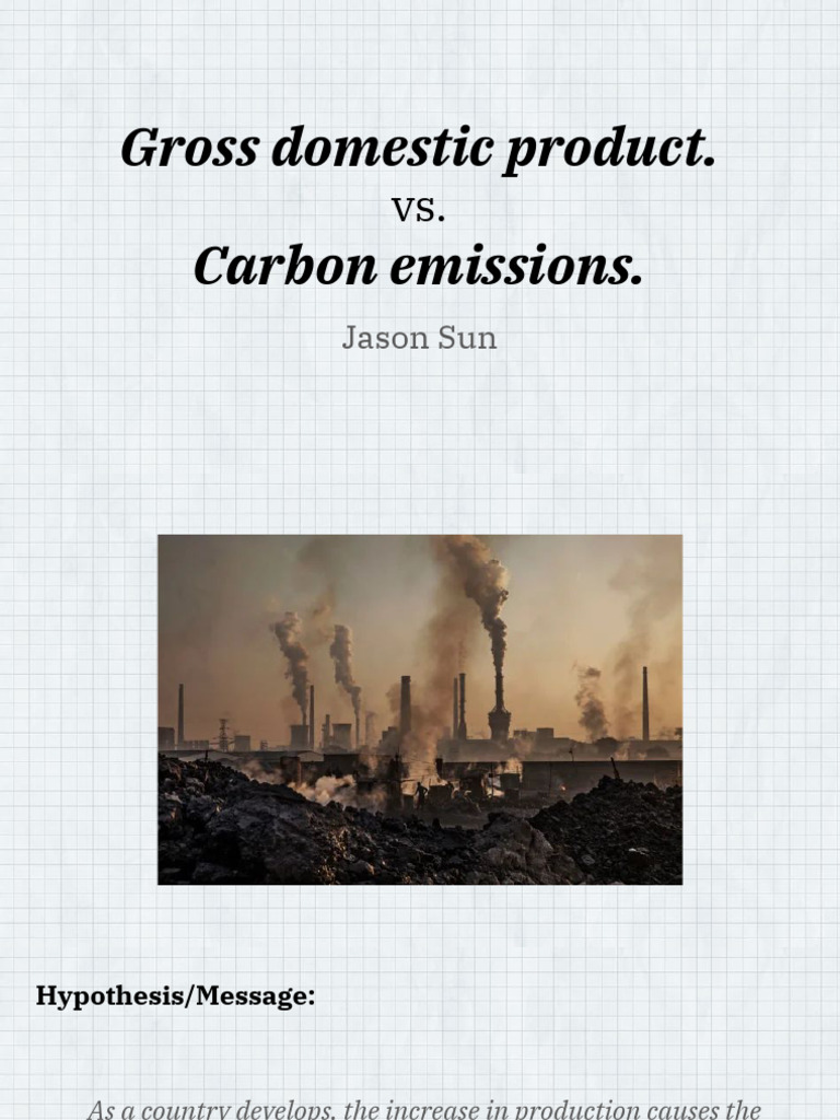 GDP Growth and CO2 Emissions Analysis | PDF | Gross Domestic Product ...