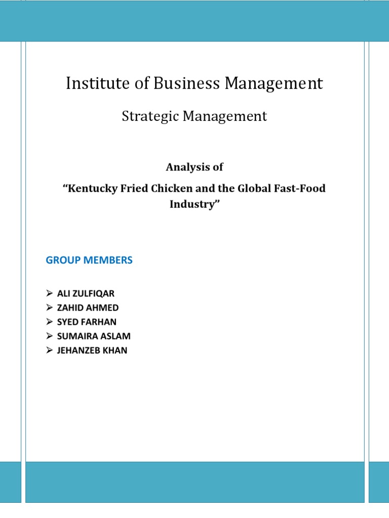KFC Case Analysis | PDF | Franchising | Pepsi Co