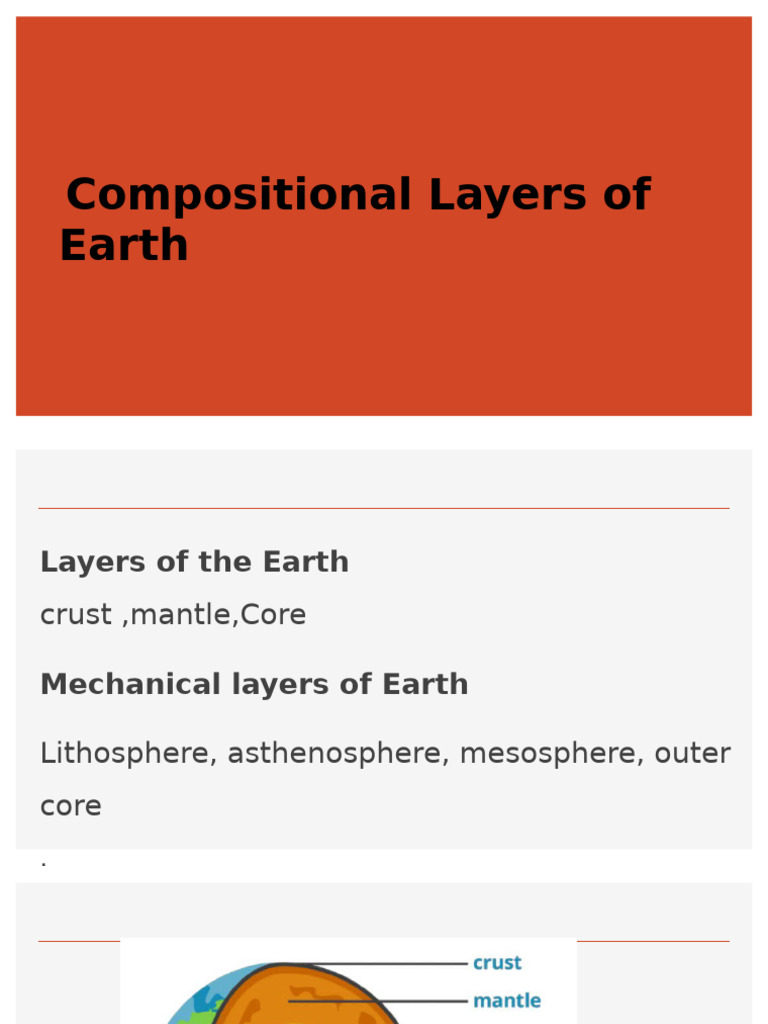Layers of The Earth | PDF | Crust (Geology) | Earth