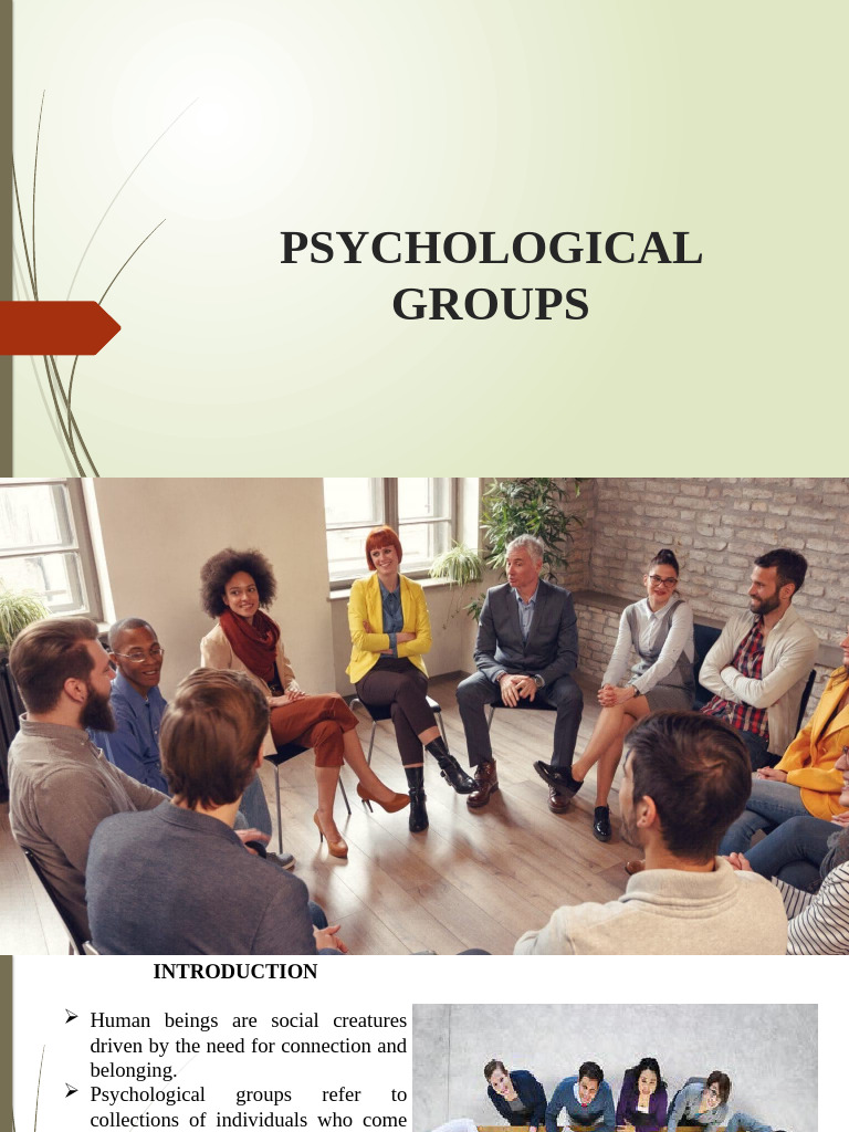Psychological Groups - BMBS 121 | PDF | Leadership | Social Group