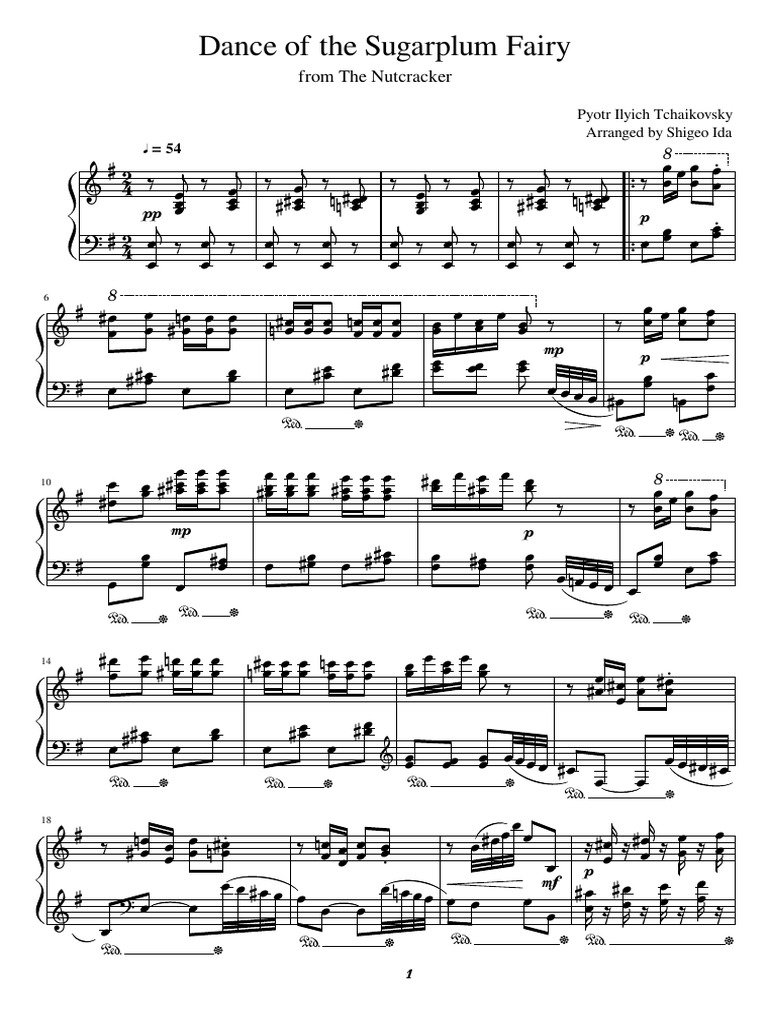 Tchaikovsky's Sugarplum Fairy Score | PDF | The Nutcracker | Christmas ...