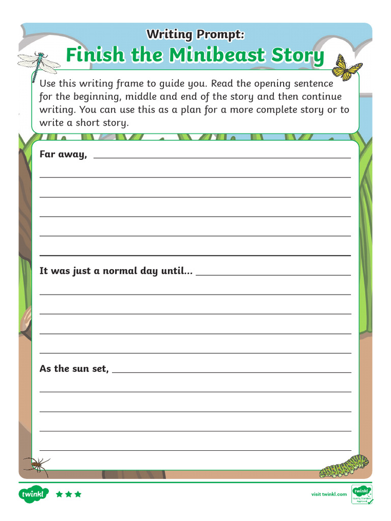 T e 1686901901 Differentiated Writing Prompt Finish The Minibeast Story ...