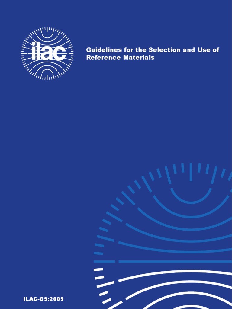 Guidelines For The Selection and Use of Reference Materials | PDF ...