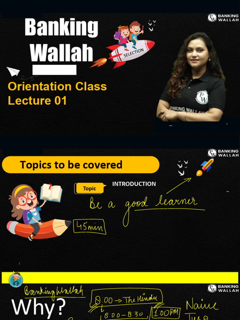 Orientation Class 01 - Class Notes | PDF