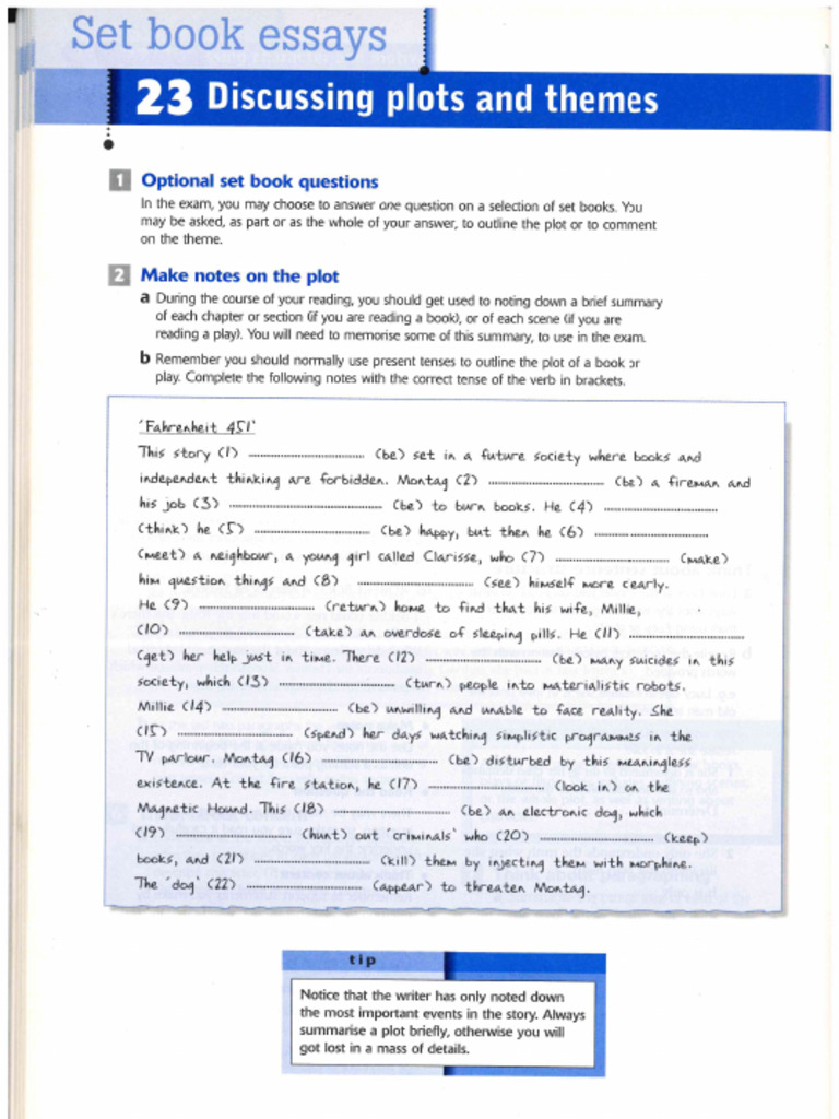 ESSAYS Discussing Plot and Themes | PDF