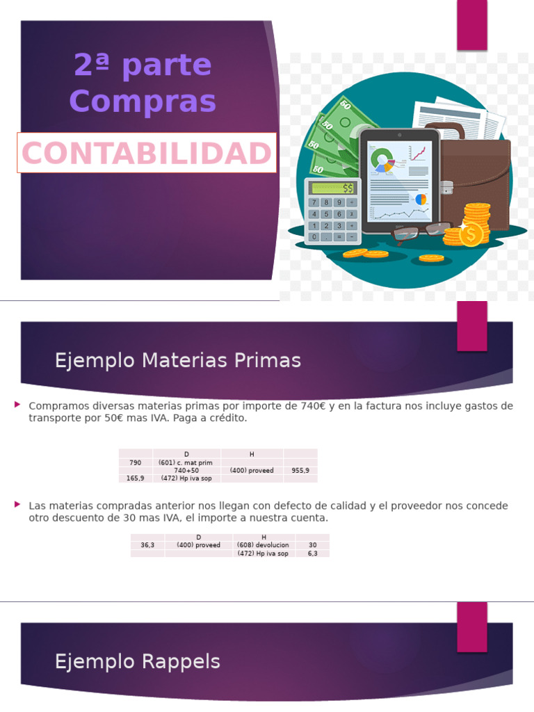 TEMA 5 2º compras | PDF | Contabilidad