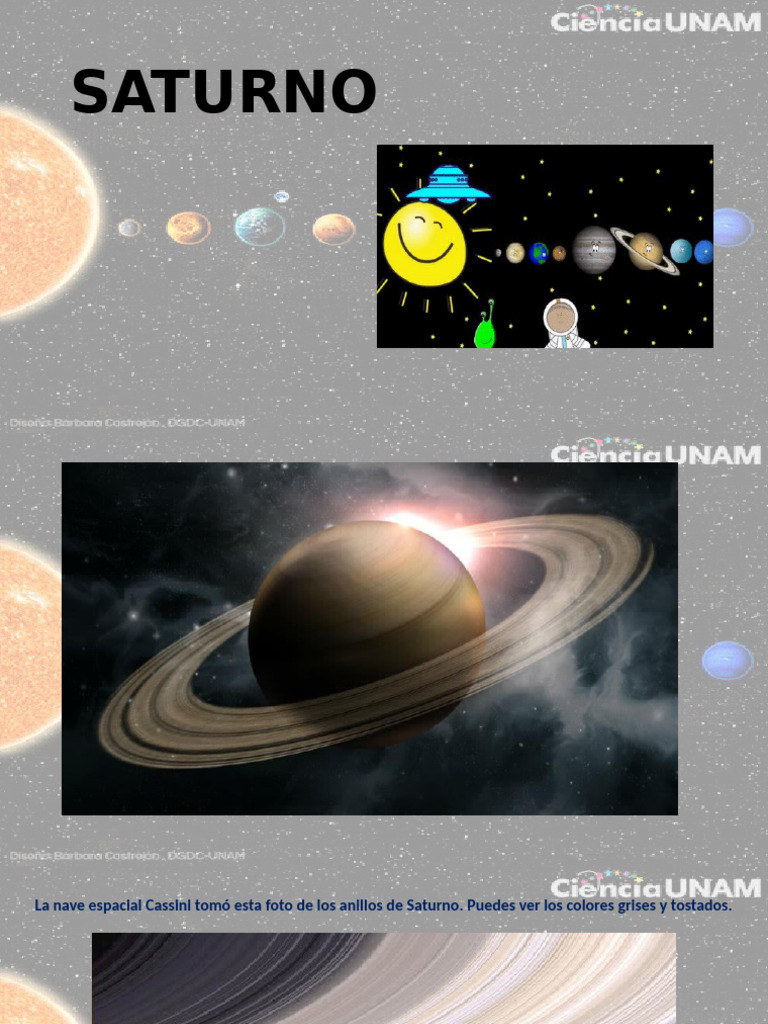 Imágenes de Saturno y Urano por Cassini y Hubble | PDF