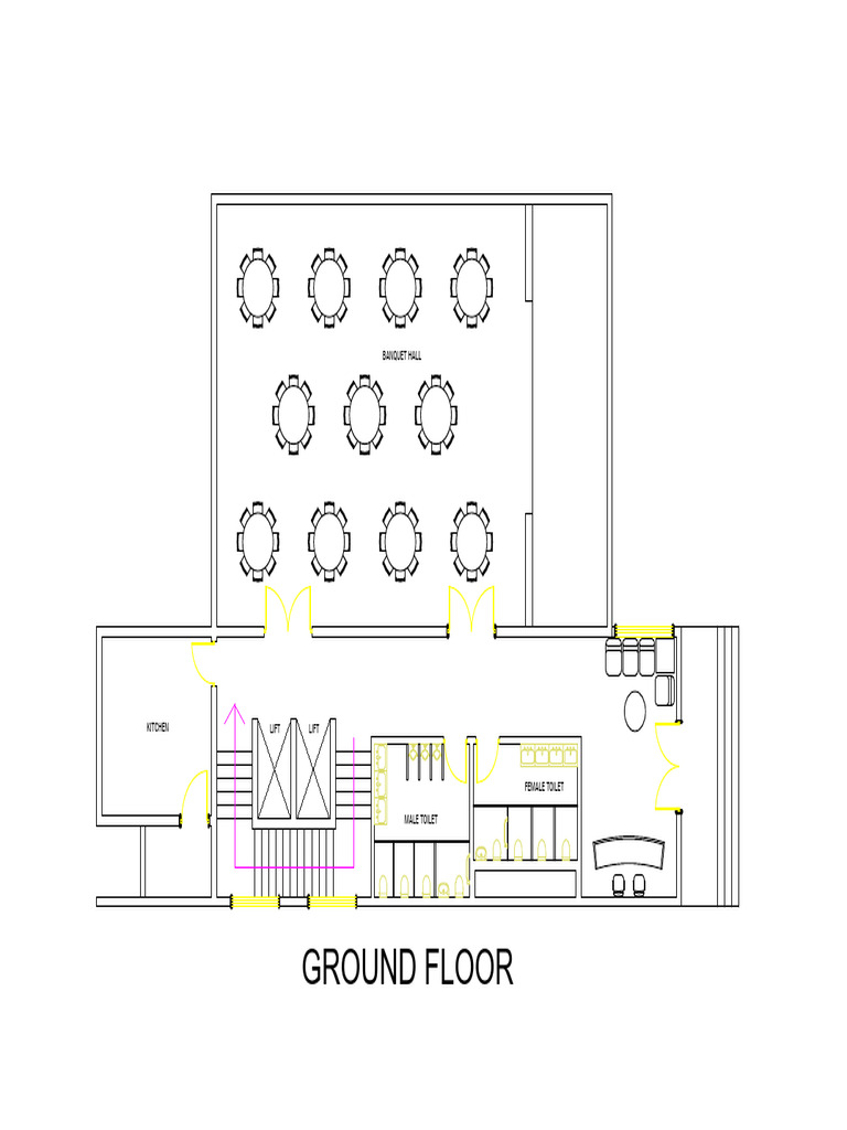 Banquet Hall Layout and Facilities | PDF