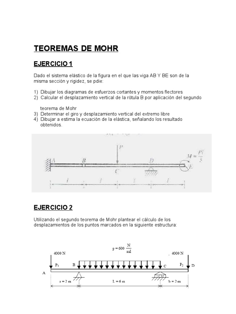 Ej Segundo Teorema de Mohr | PDF | Ciencia y matemáticas