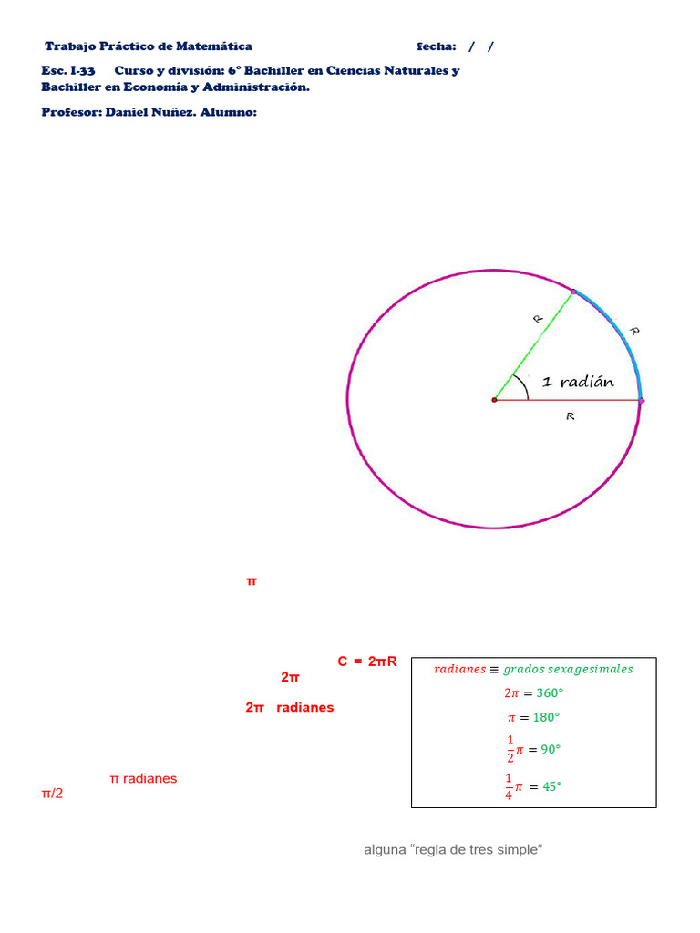 Sistema Circular de Medición Angular | PDF | Ángulo | Geometría Elemental