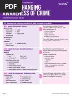 WJEC Criminology Unit 1 Overview | PDF | Crimes | Crime & Violence
