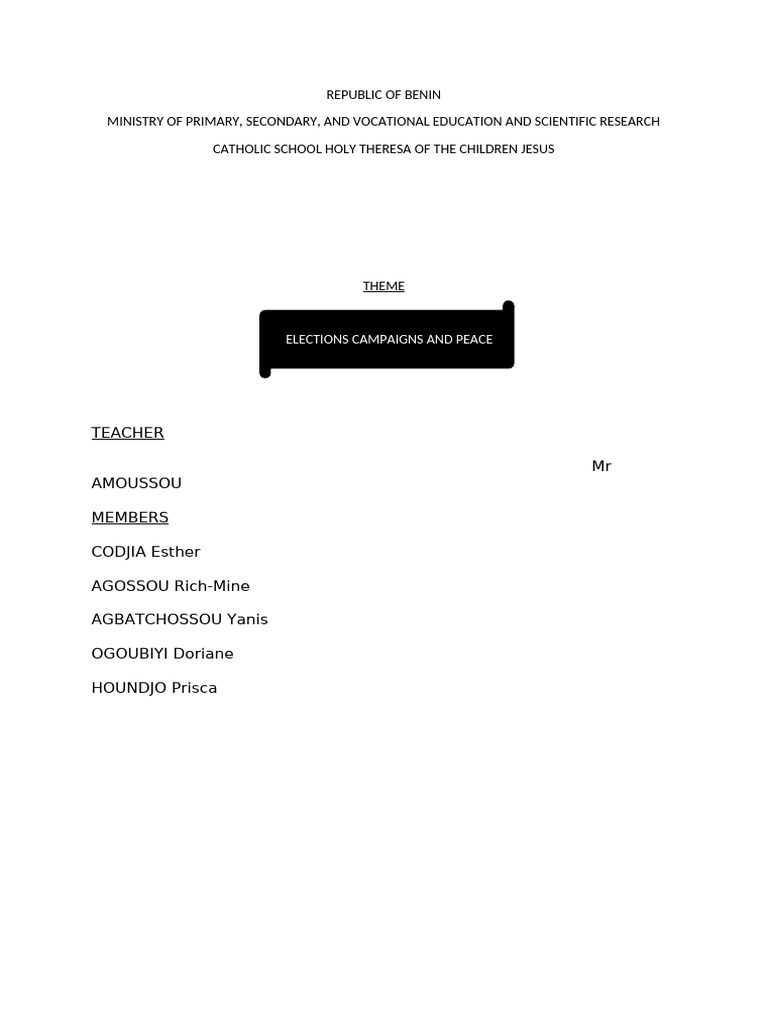 Republic of Benin | PDF