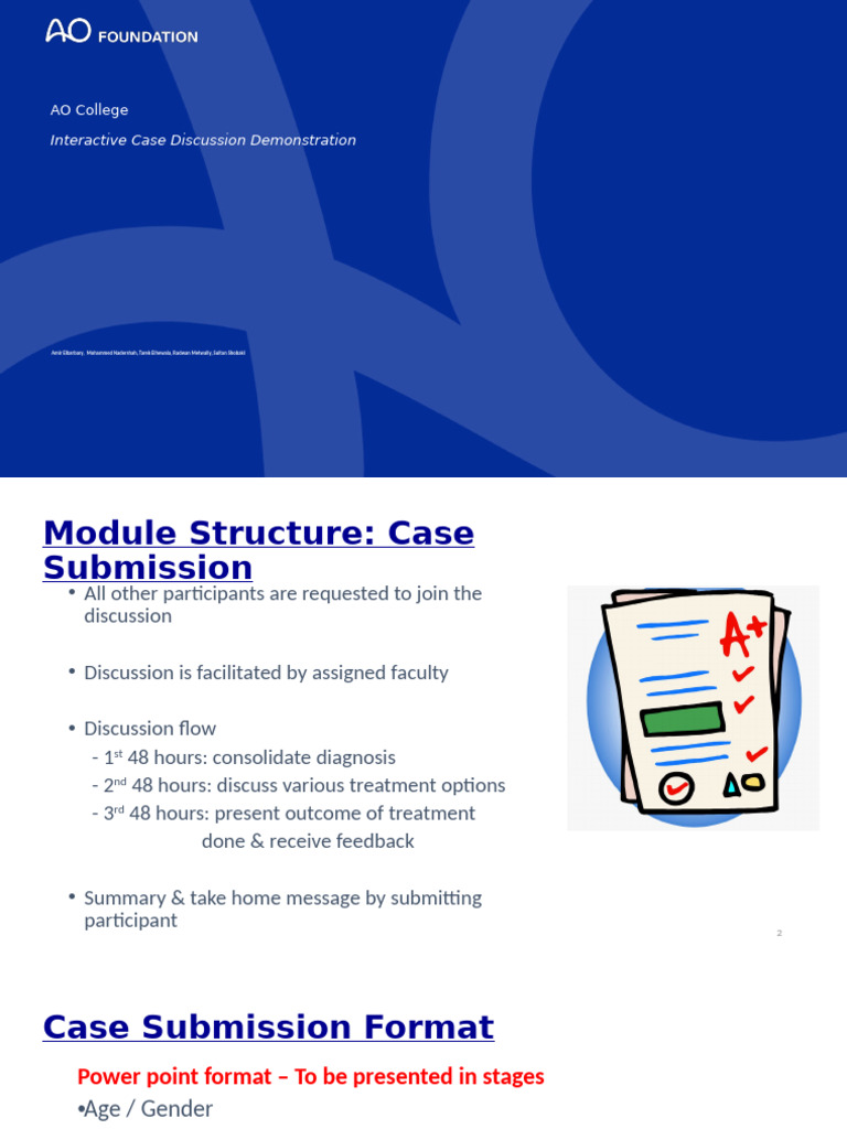 Interactive Case Discussion Guidelines | PDF
