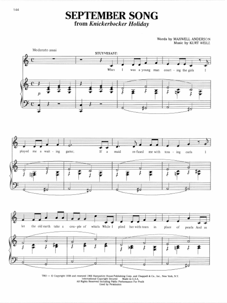 September Song | PDF