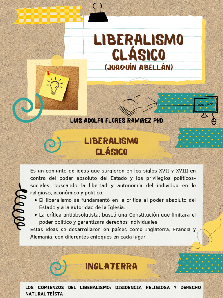 Orígenes y Evolución del Liberalismo Clásico | PDF | Liberalismo ...
