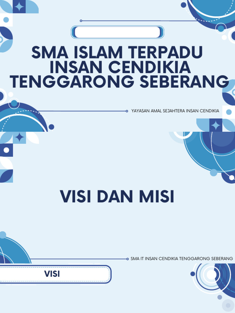 Sma Islam Terpadu Insan Cendikia | PDF
