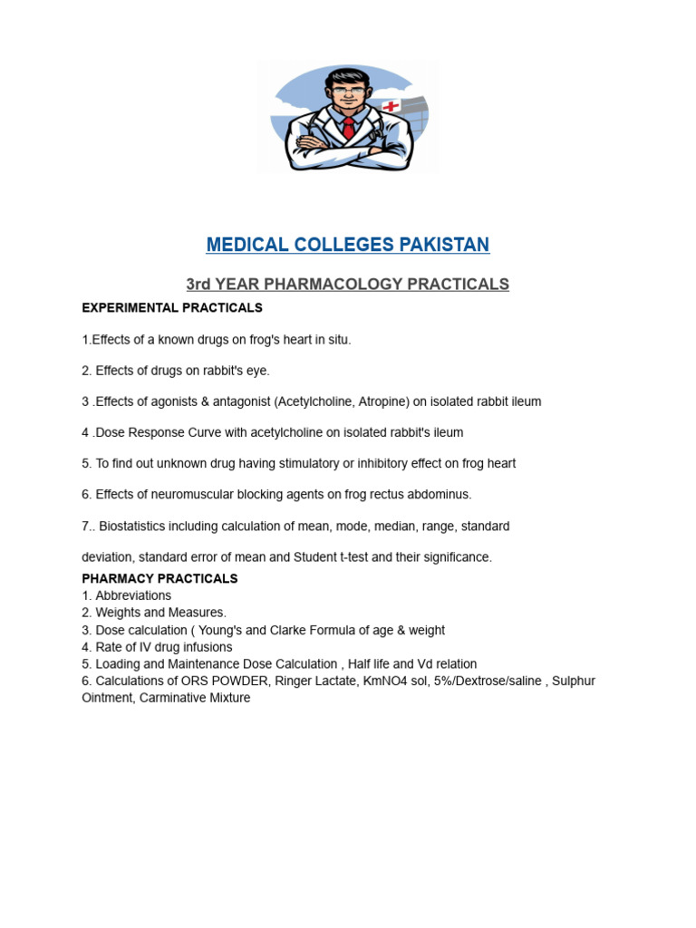 List of Practicals | PDF