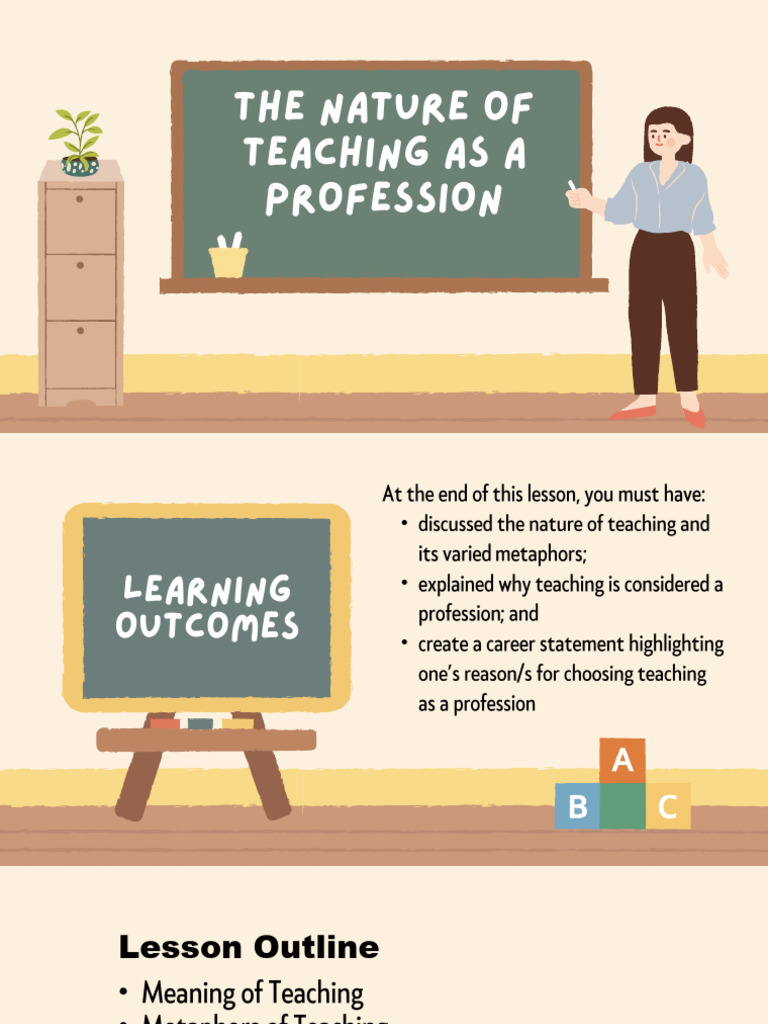 The Nature of Teaching As A Profession | PDF