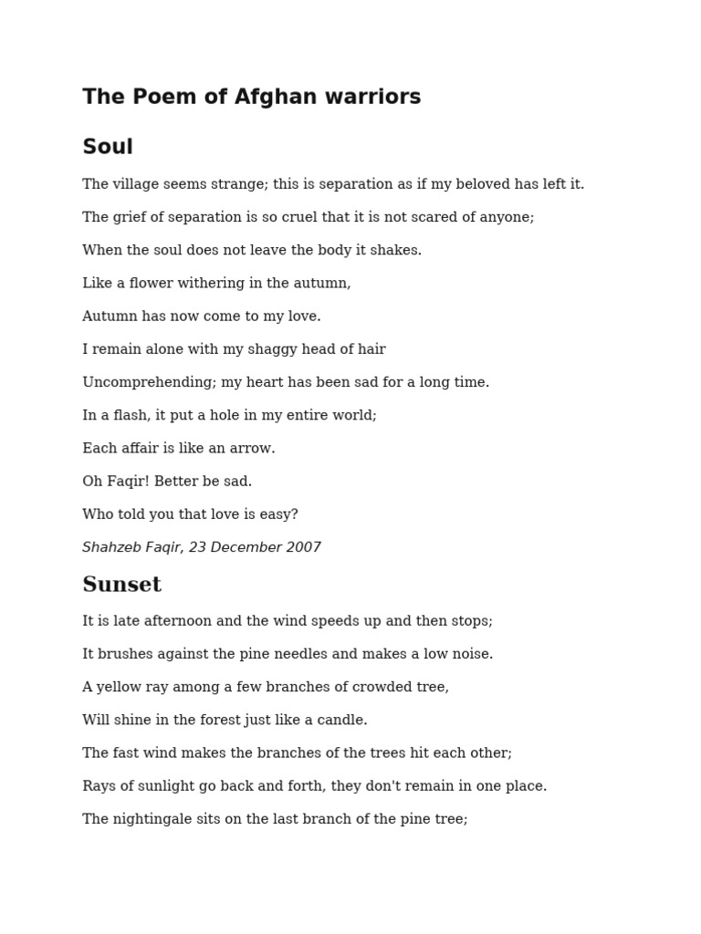 The Poem of A | PDF