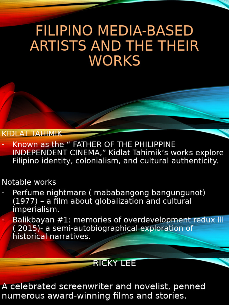 Filipino Media Artists and Their Works | PDF