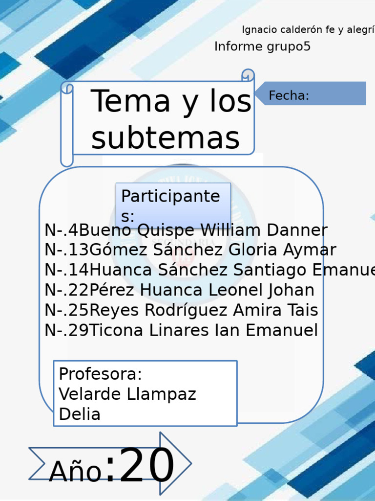 Definición y características del tema | PDF