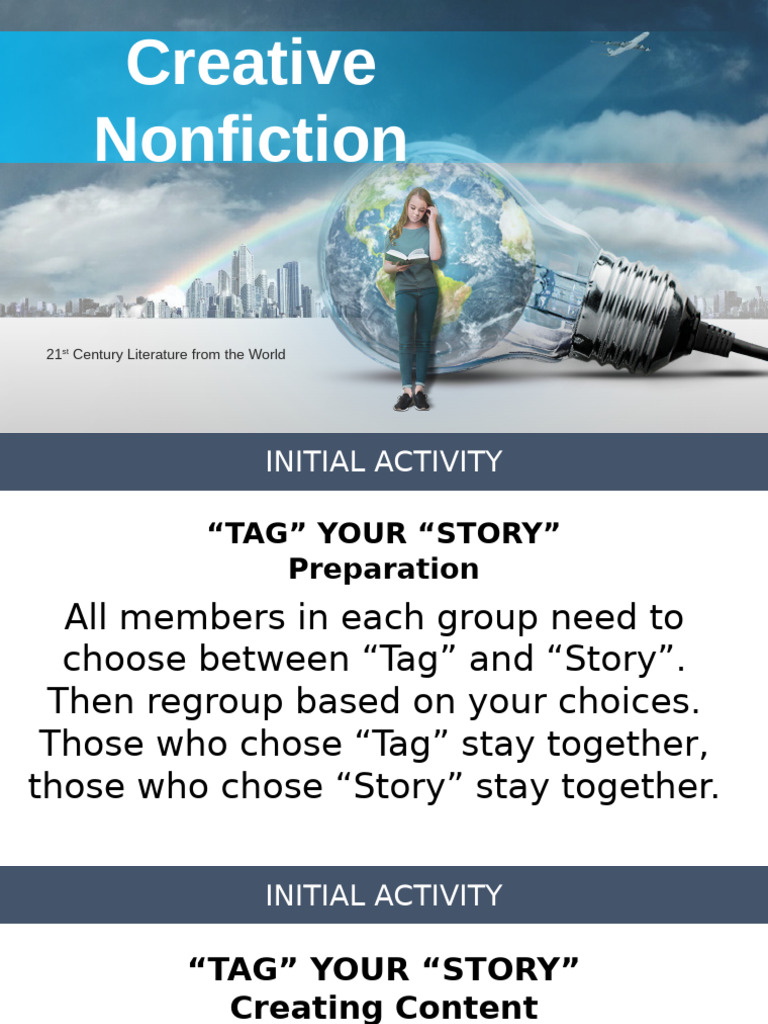 2nd Q 1.creative Non Fiction | PDF | Creative Nonfiction | Non Fiction