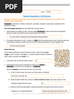 Oreo Mitosis Lab | PDF | Mitosis | Cell Biology