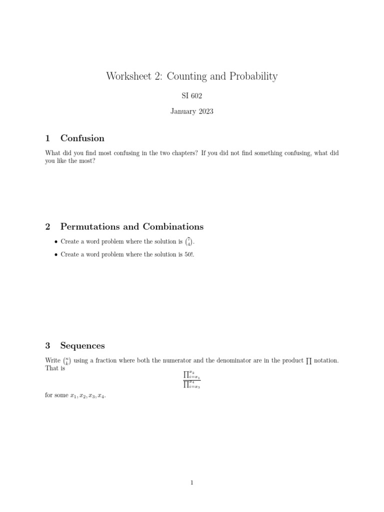 Unit 2 Worksheet | PDF