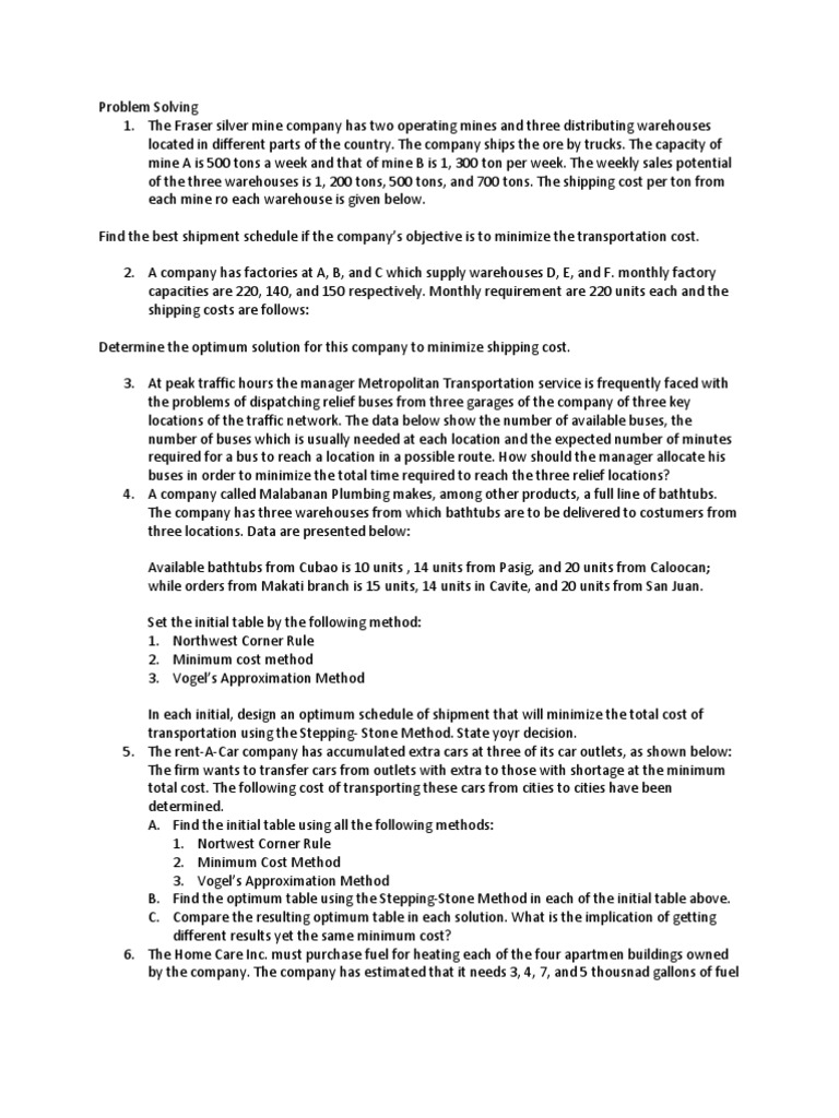 Problem Solving | PDF | Loans | Interest