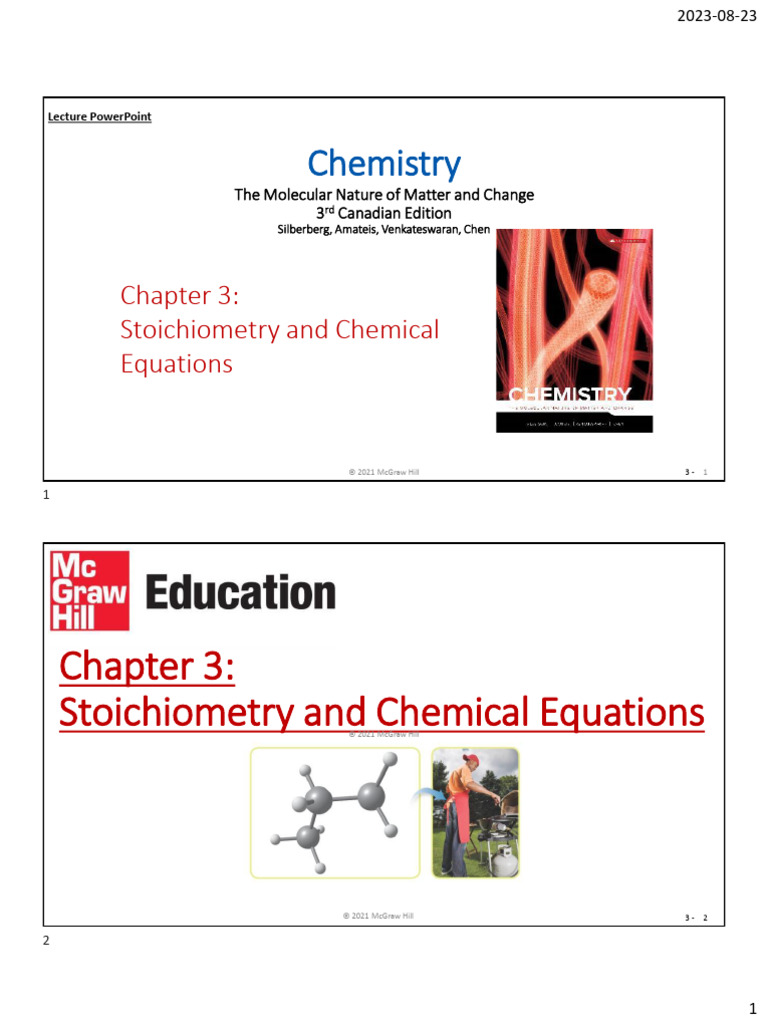 Stoichiometry and Chemical Equations Guide | PDF | Mole (Unit ...
