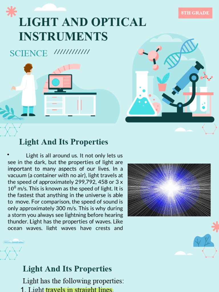Light and Optical Instruments - g8 Highlighted | PDF | Eye | Mirror