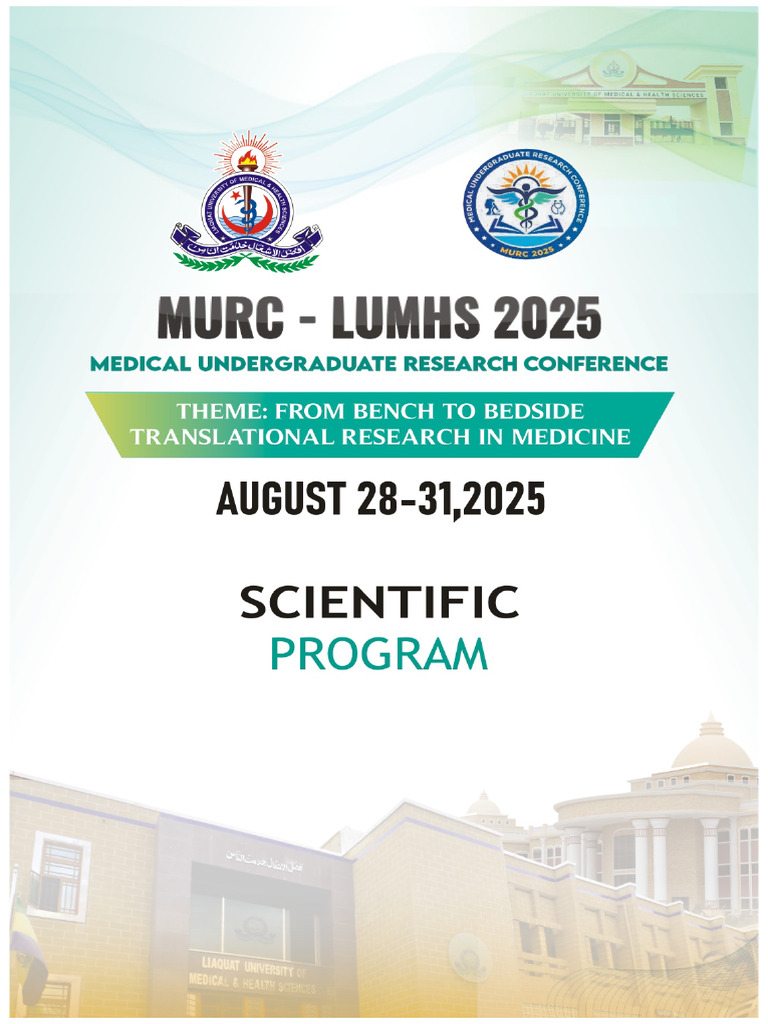 MURC - LUMHS Scientific Program | PDF