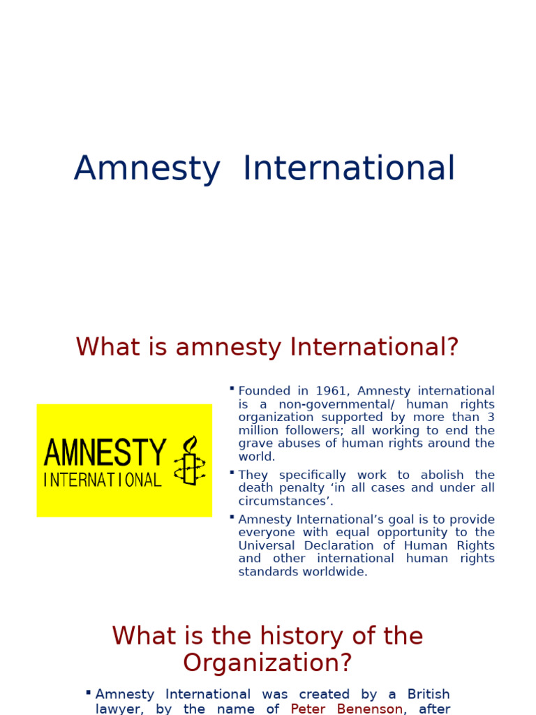 Amnesty International | PDF | Amnesty International | Government And ...