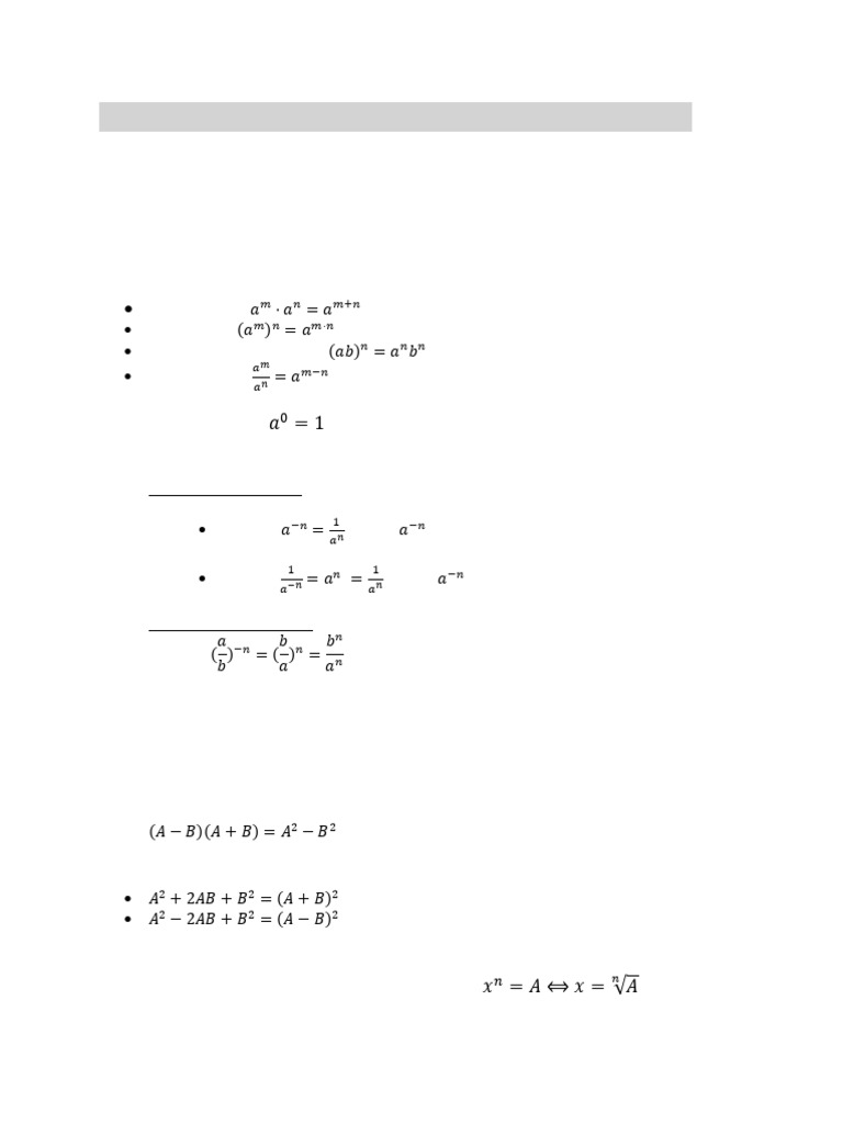 College Algebra: Exponents & Factoring Guide | PDF
