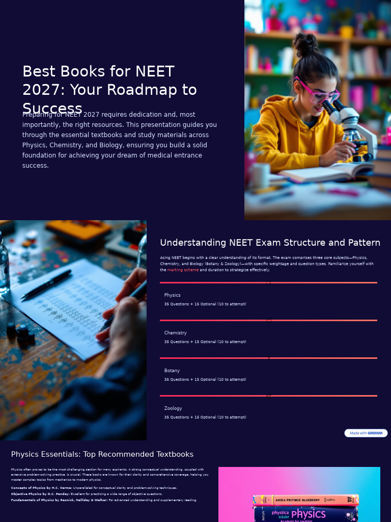 Best Books For NEET 2027 Your Roadmap To Success | PDF | Chemistry ...