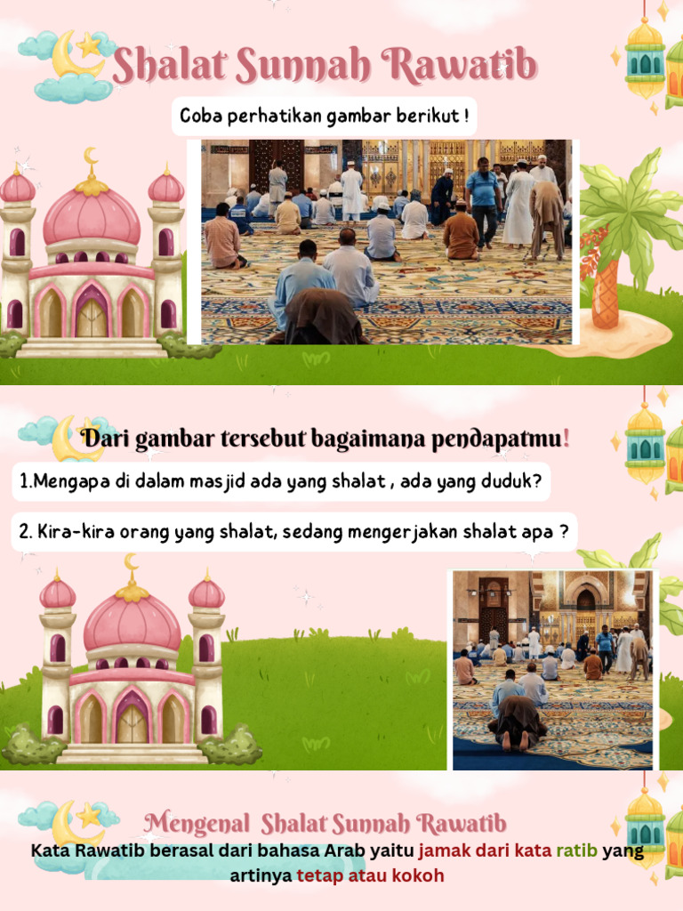 Pengertian Shalat Sunnah Rawatib | PDF