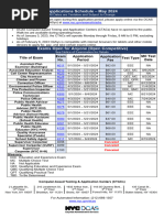 DCAS Exam Schedule 2025 Overview | PDF | Inspector
