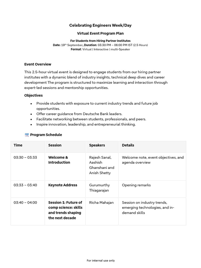 Engineers Week Virtual Event for Students | PDF