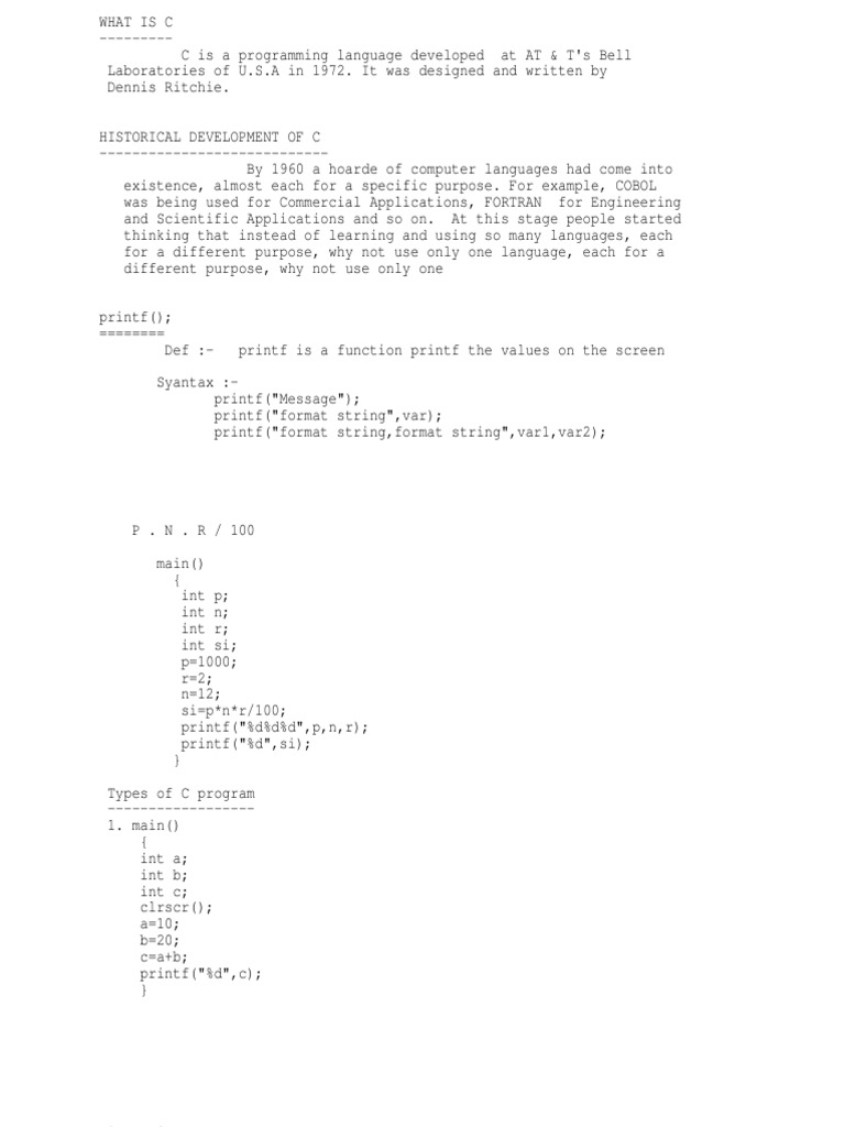 C Pdf Pointer Computer Programming Variable Computer Science 8477