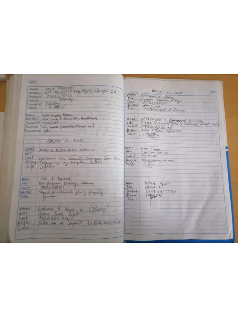 Lobby Guard Log | PDF