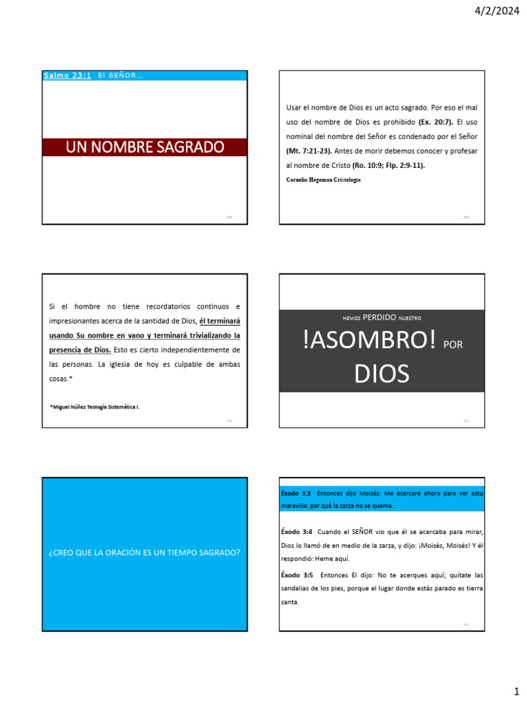 Salmos 23 Lección # 5 | PDF | Tetragrammaton | Jehová