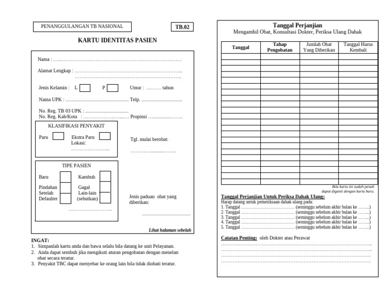 Form TB 02 | PDF