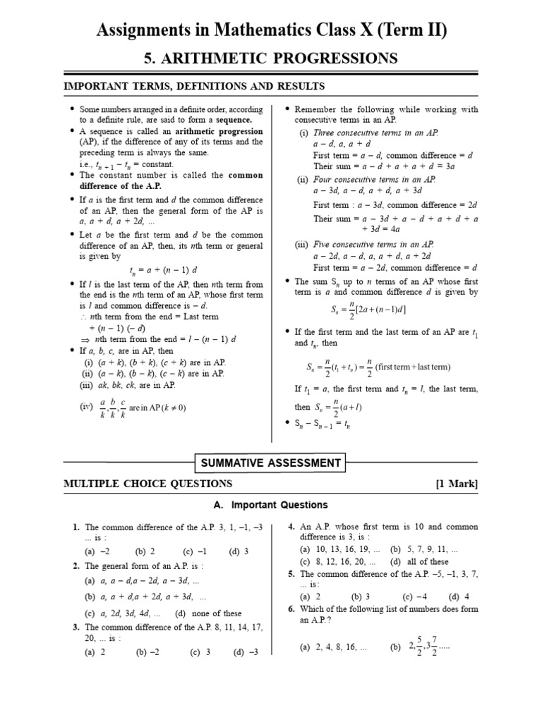 Arithmetic Progressions | PDF | Mathematics | Number Theory