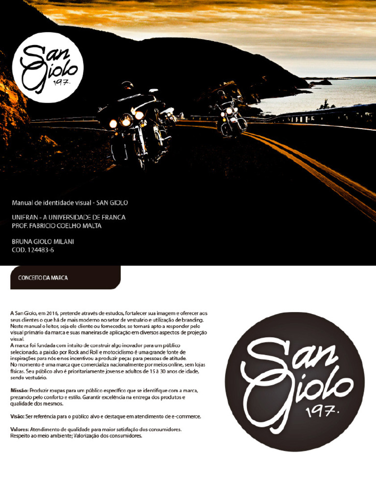 Manual Da Marca - San Giolo PDF | PDF