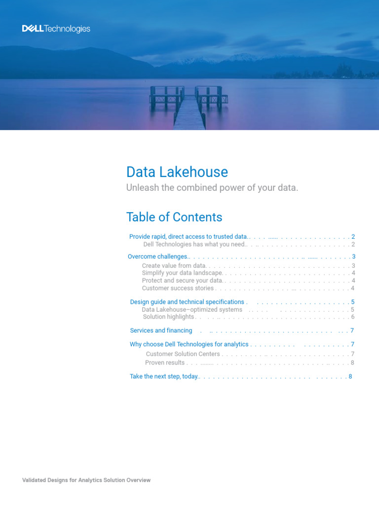 Data Lakehouse Solution Overview | PDF | Analytics | Scalability