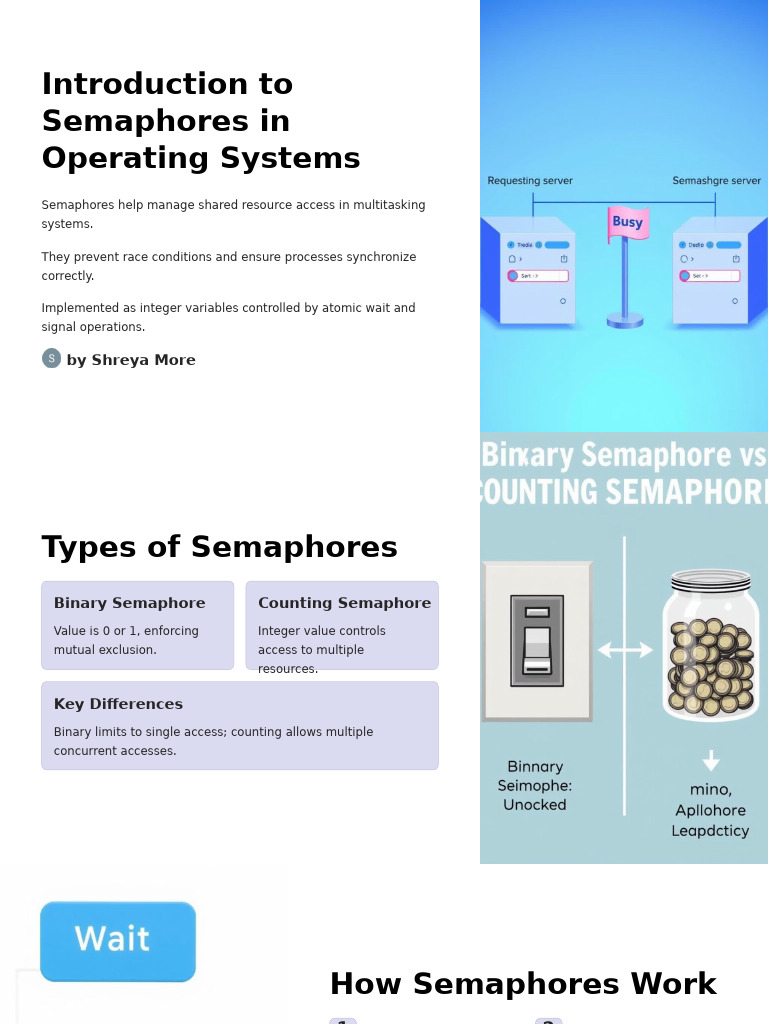 Understanding Semaphores in OS | PDF | Concurrency (Computer Science ...