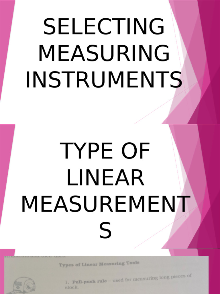 Linear Measurement Instruments Guide | PDF