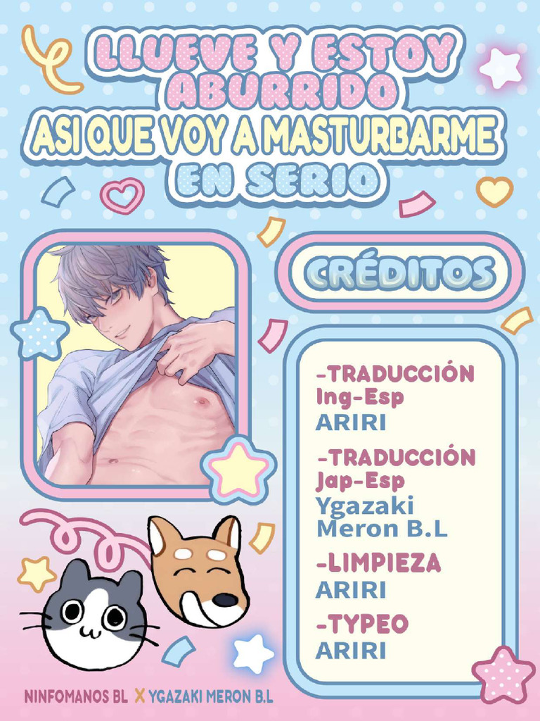 Oneshot Llueve y Estoy Aburrido Así Que Voy A Masturbarme en Serio ? | PDF