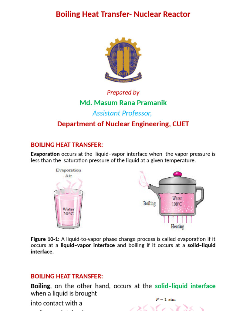 Boiling Transfer Basic - Nuclear Reactor | PDF | Boiling | Heat Transfer